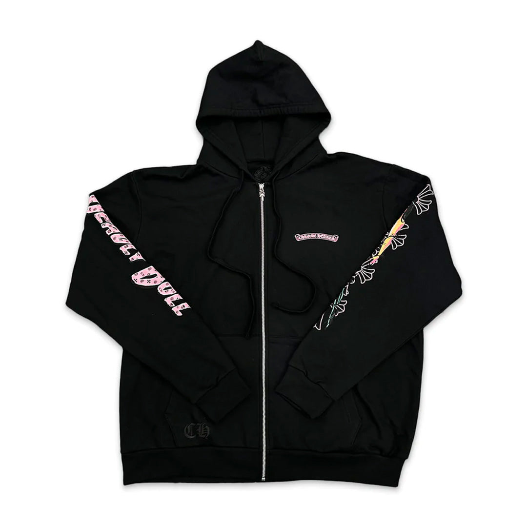 Chrome Hearts x Deadly Doll Zip Up Hoodie Black | Kenshi Chrome Hearts x Deadly Doll Zip Up Hoodie Black | Kenshi