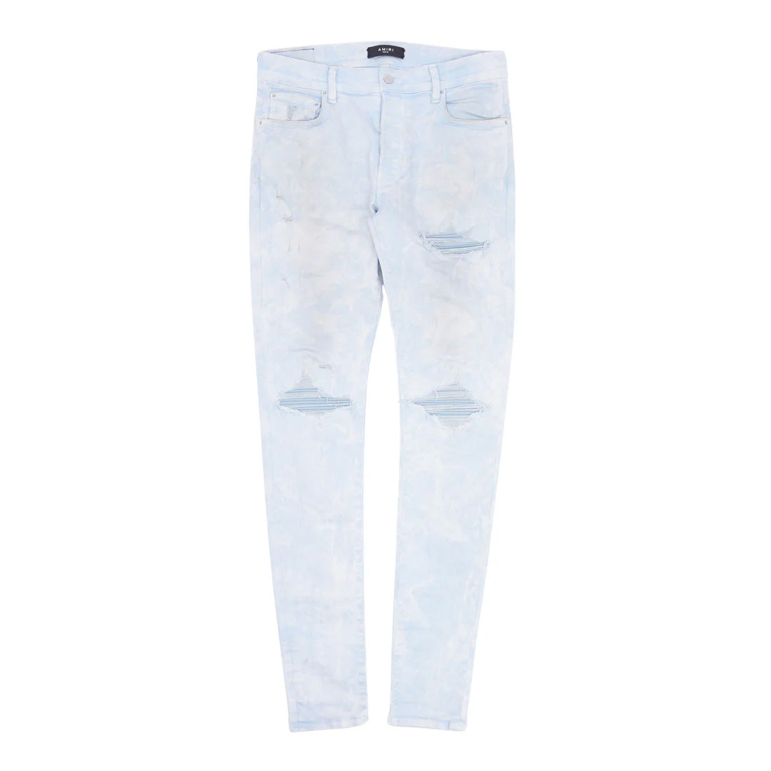 Amiri MX1 Mineral Wash Baby Blue Jeans | Kenshi