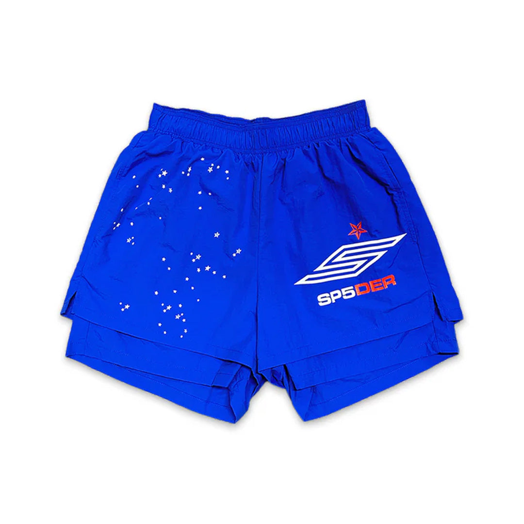 Sp5der Pro Double Layer Shorts Blue | Kenshi