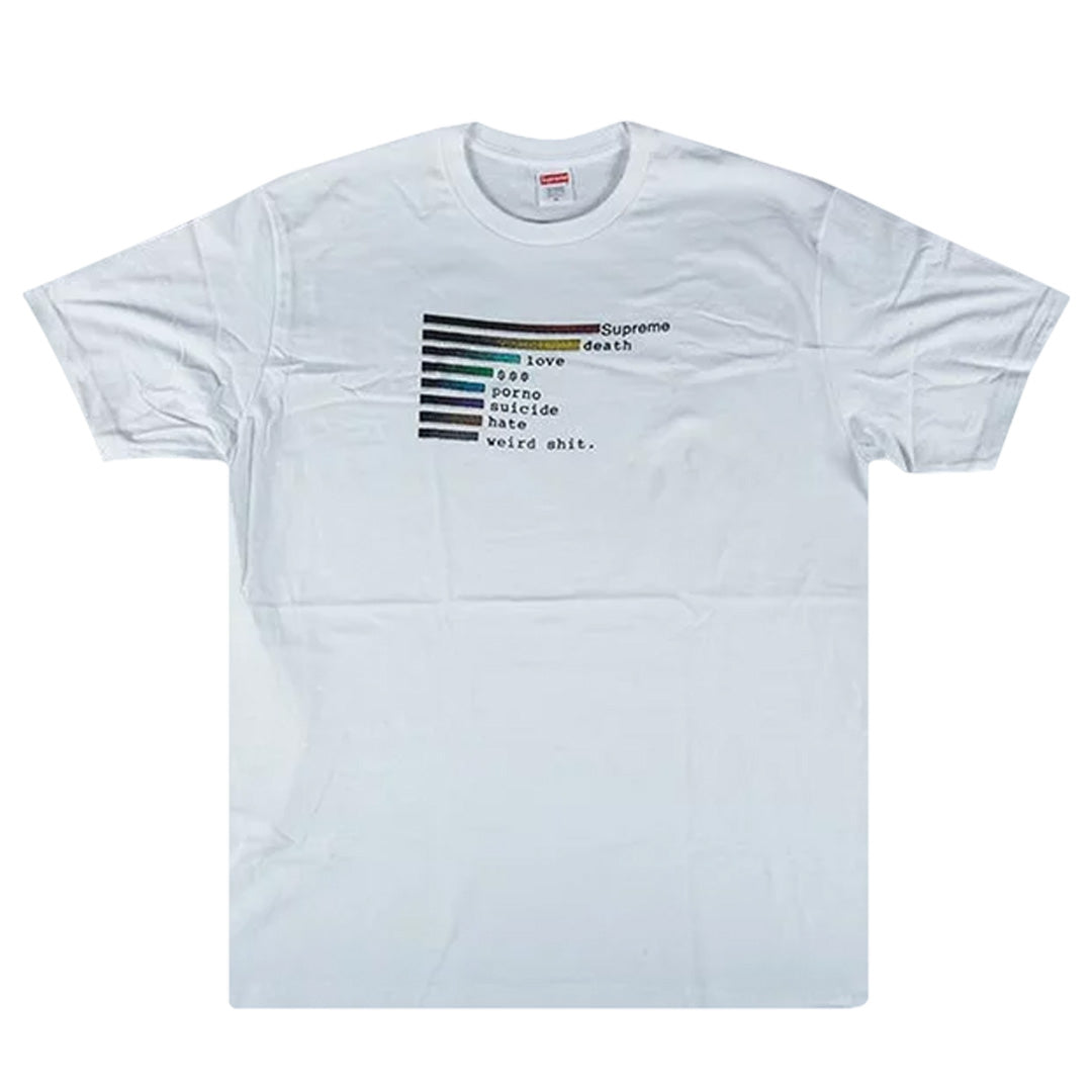 Supreme Chart T-Shirt White | Kenshi